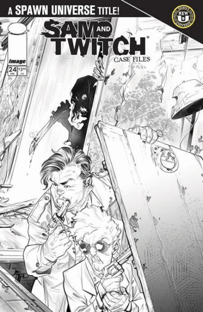 Sam and Twitch: Case Files #24 (Ig Guara B&W Cover) | Fresh Comics