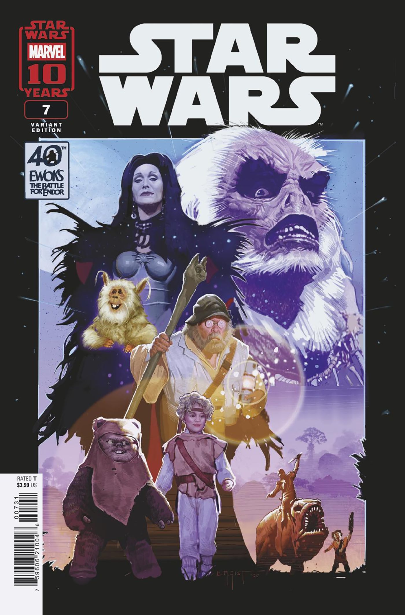 Star Wars #7 (E.M. Gist Battle For Endor 40th Anniversary Cover ...