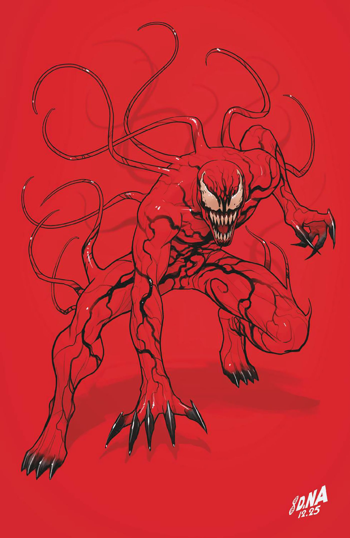Venom #254 (David Nakayama Color Block Red Virgin Cover) | Fresh Comics