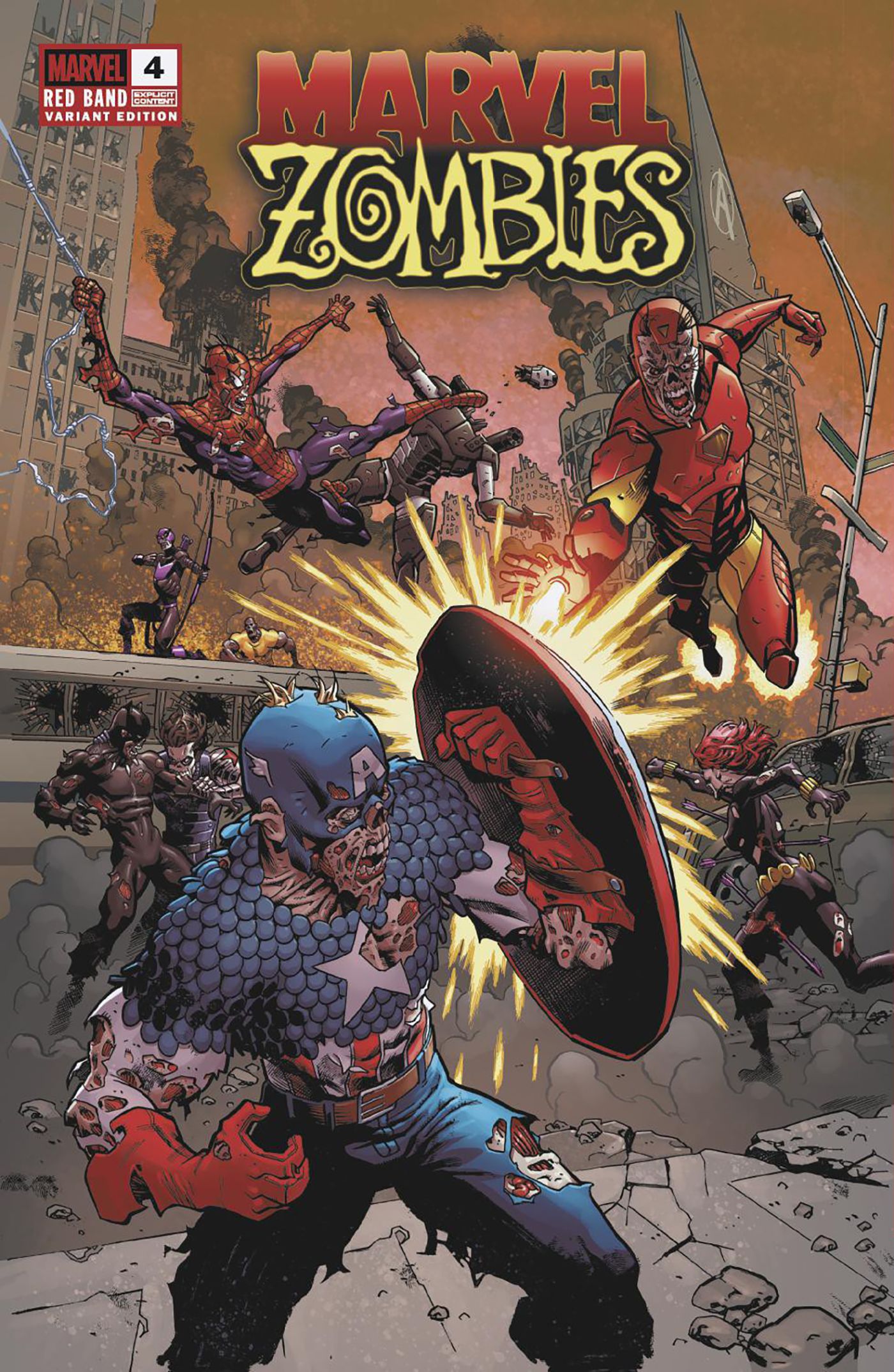 Marvel Zombies: Red Band #4 (Mike Hawthorne Cover) | Fresh Comics