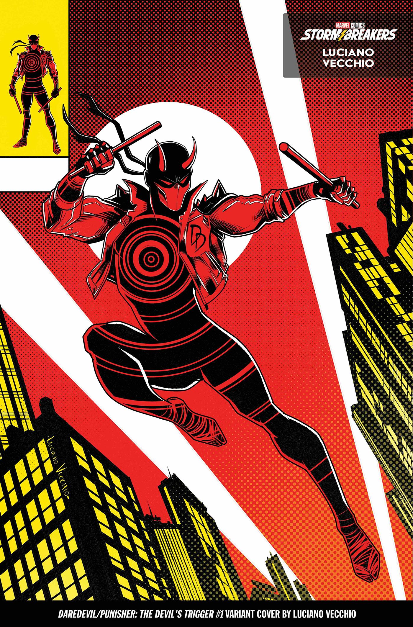 Daredevil / Punisher: The Devil's Trigger #1 (Luciano Vecchio From The Chaos A Costume Cover ...
