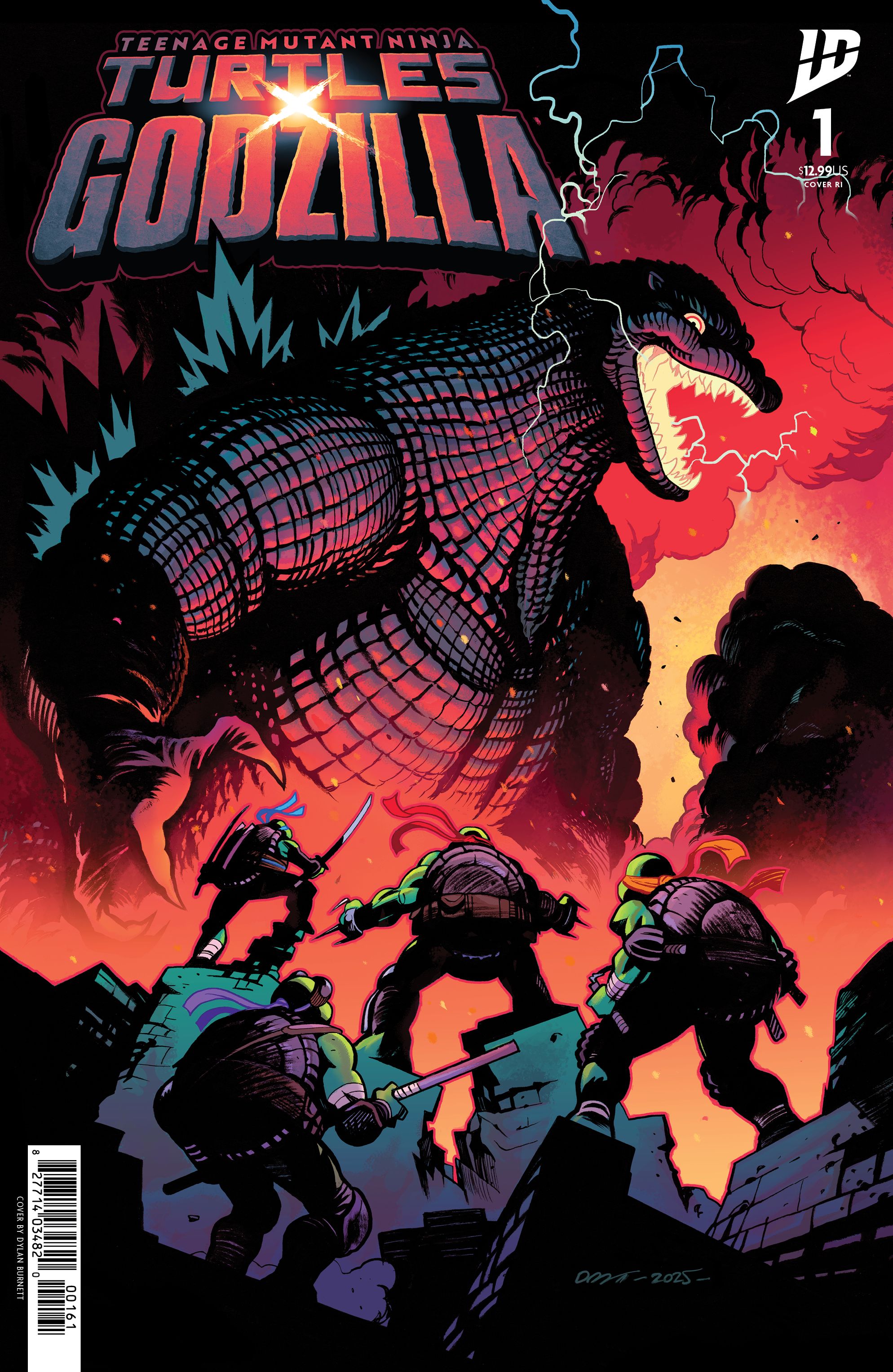 Teenage Mutant Ninja Turtles x Godzilla #1 (Foil Burnett Cover) | Fresh ...