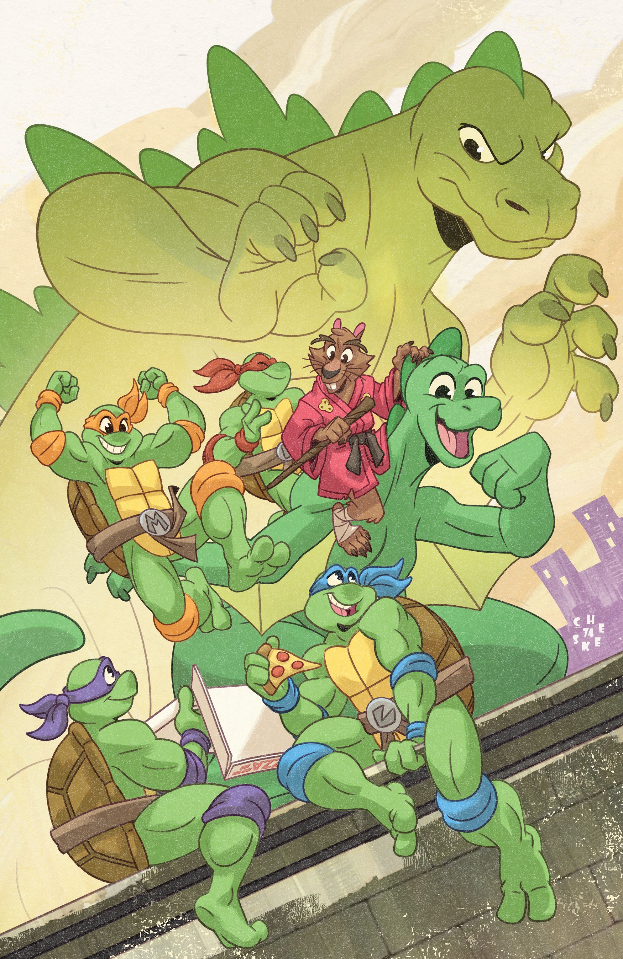 Teenage Mutant Ninja Turtles x Godzilla #1 (Galloway Full Art Cover ...