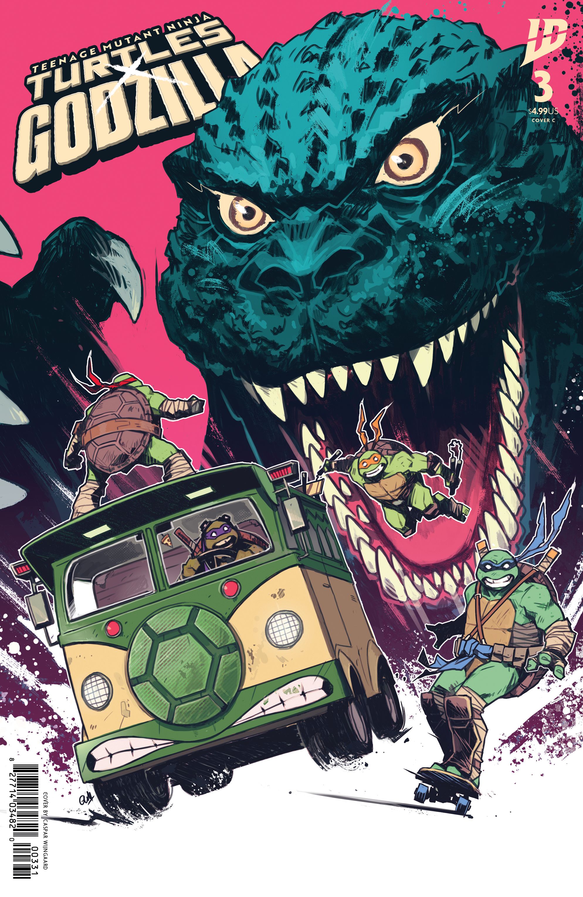 Teenage Mutant Ninja Turtles x Godzilla #3 (Wijngaard Cover) | Fresh Comics