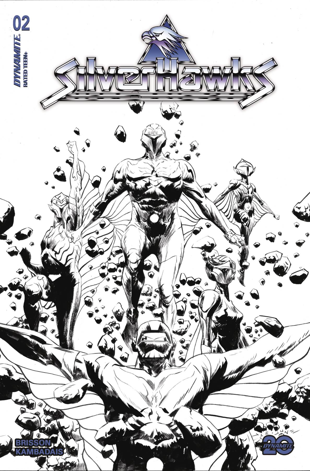 SilverHawks #2 (15 Copy Lee Line Art Cover) | Fresh Comics