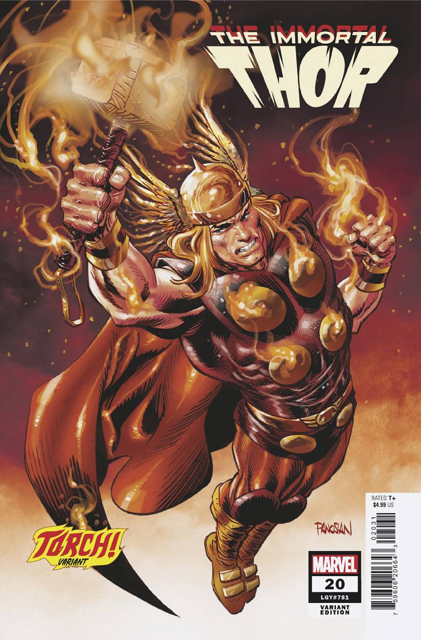 The Immortal Thor #20 (Dan Panosian Torch Cover) | Fresh Comics