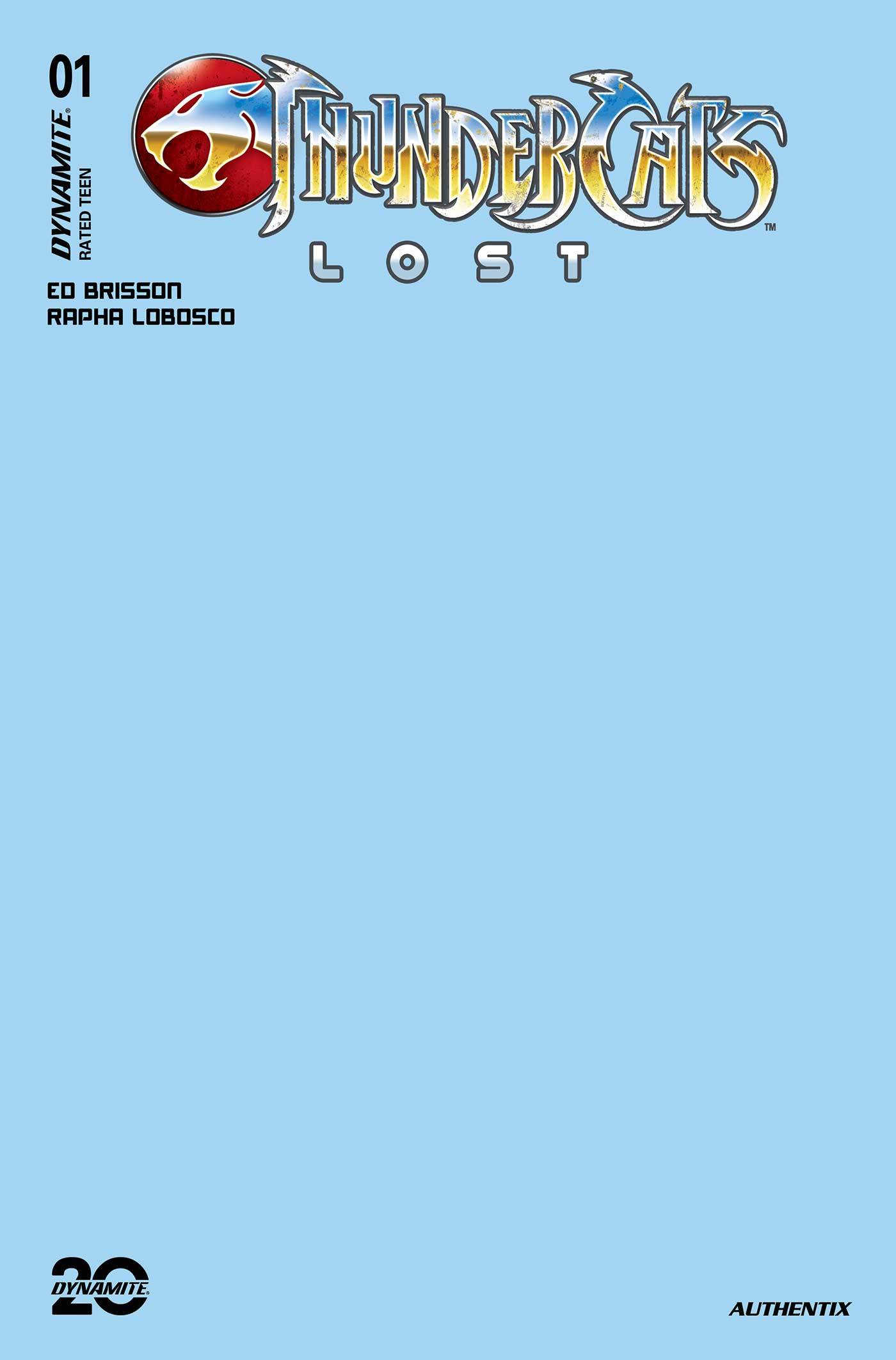 ThunderCats: Lost #1 (Blue Blank Authentix Cover) | Fresh Comics