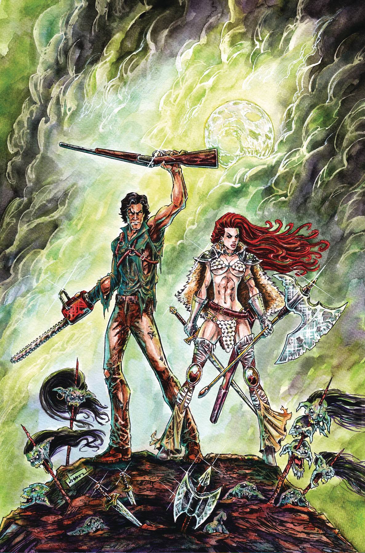 Red Sonja vs. The Army of Darkness #1 (15 Copy Jelenic Virgin Cover ...