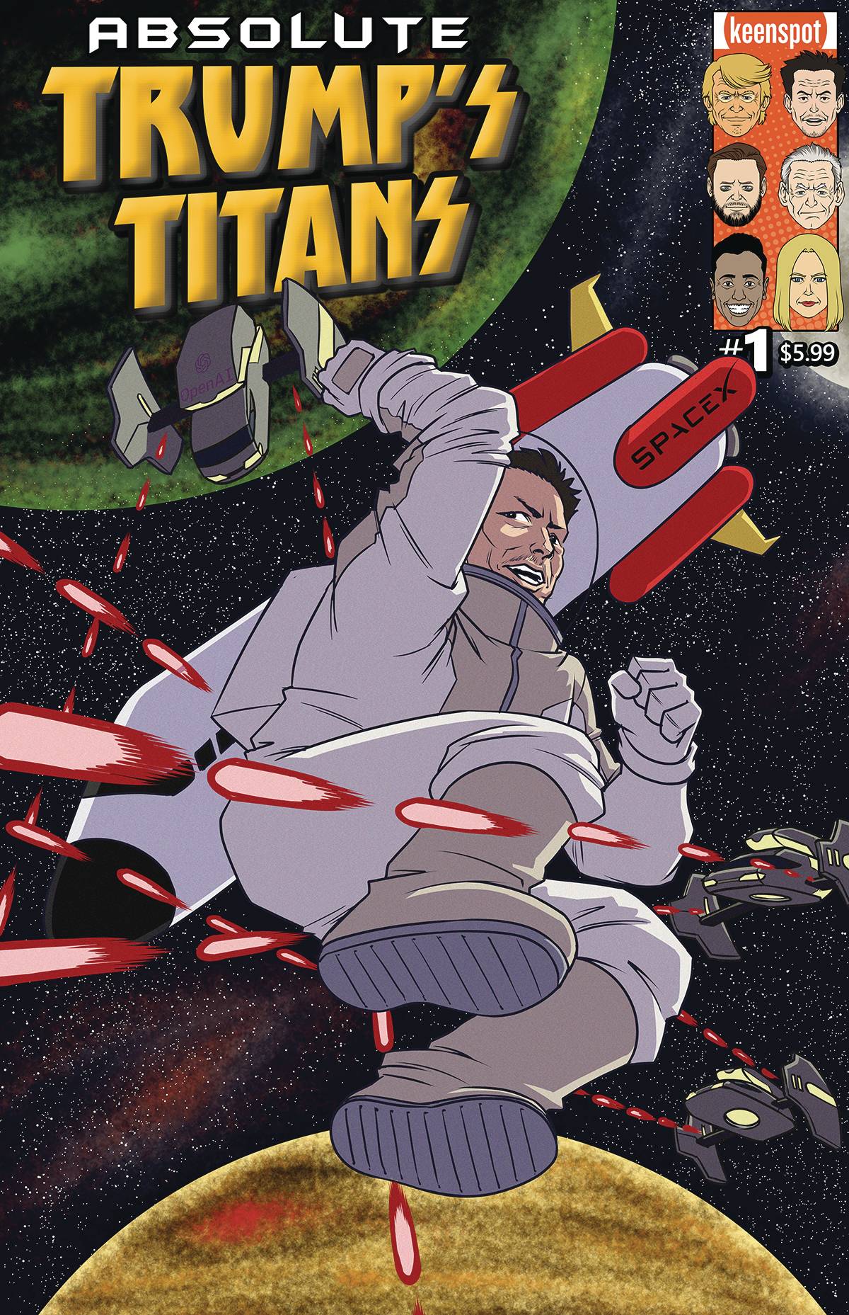 Absolute Trump's Titans #1 (Musk GI Joe #65 Parody Cover) | Fresh Comics