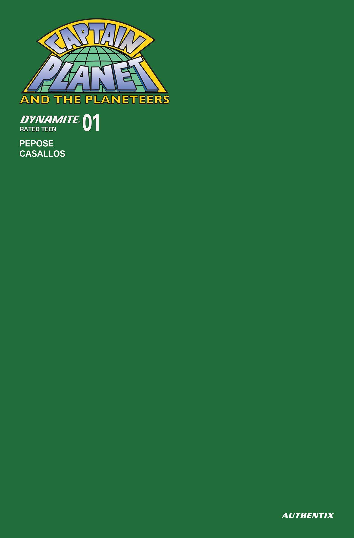 Captain Planet #1 (Green Blank Authentix Cover) | Fresh Comics