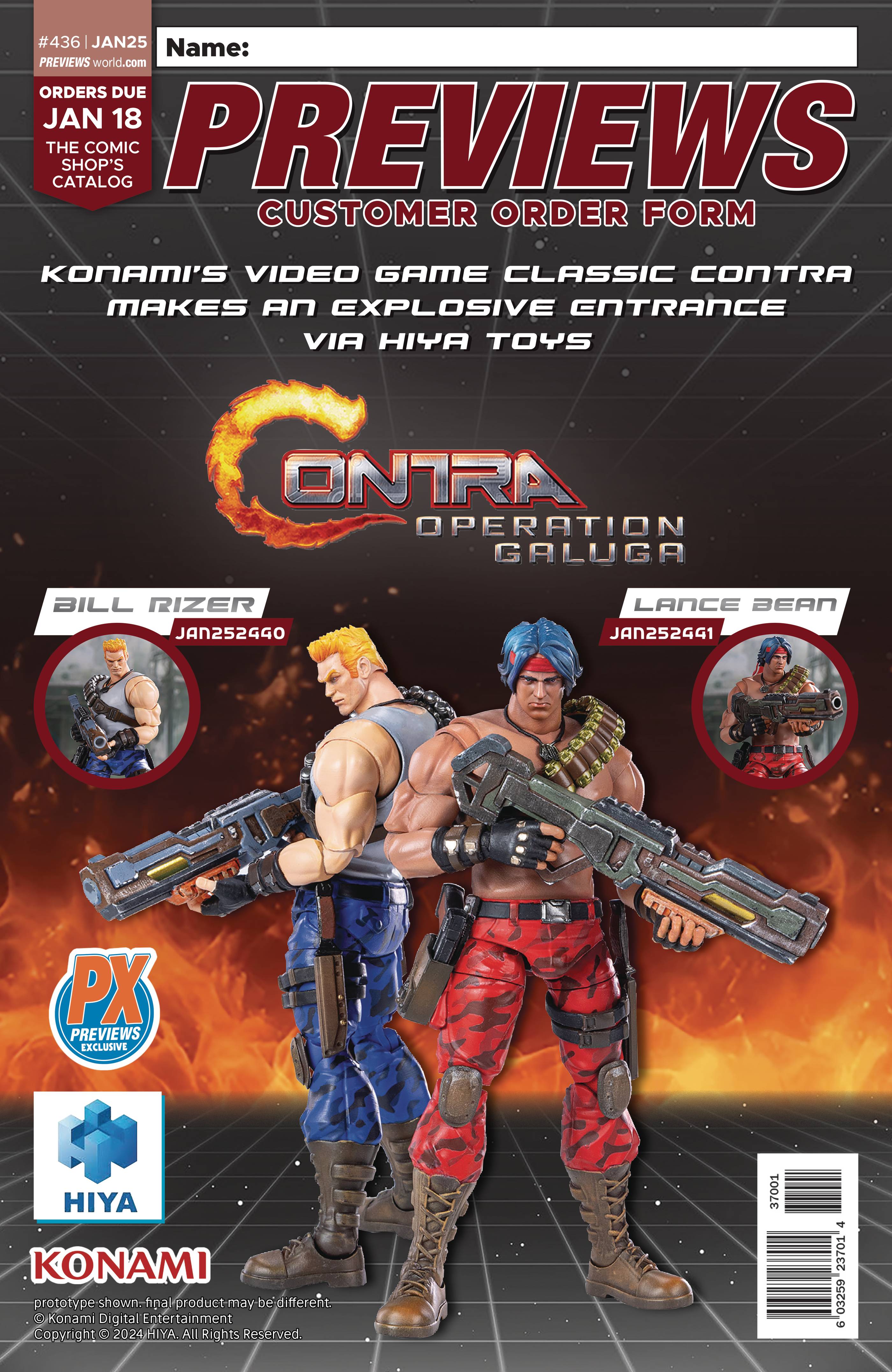 Previews #438: March 2025 Customer Order Form | Fresh Comics