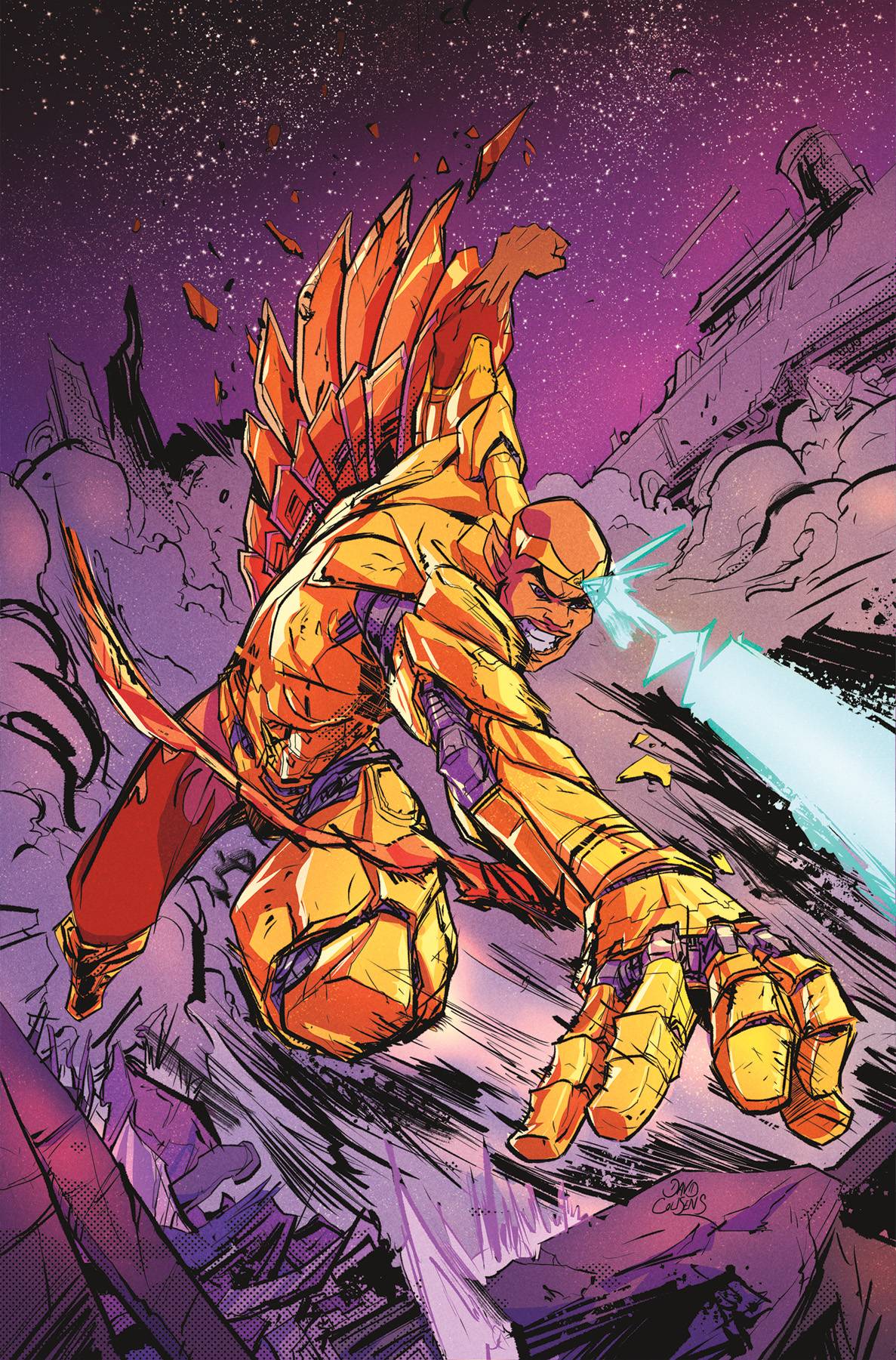 SilverHawks #3 (15 Copy Cousens Battle Damage Virgin Cover) | Fresh Comics