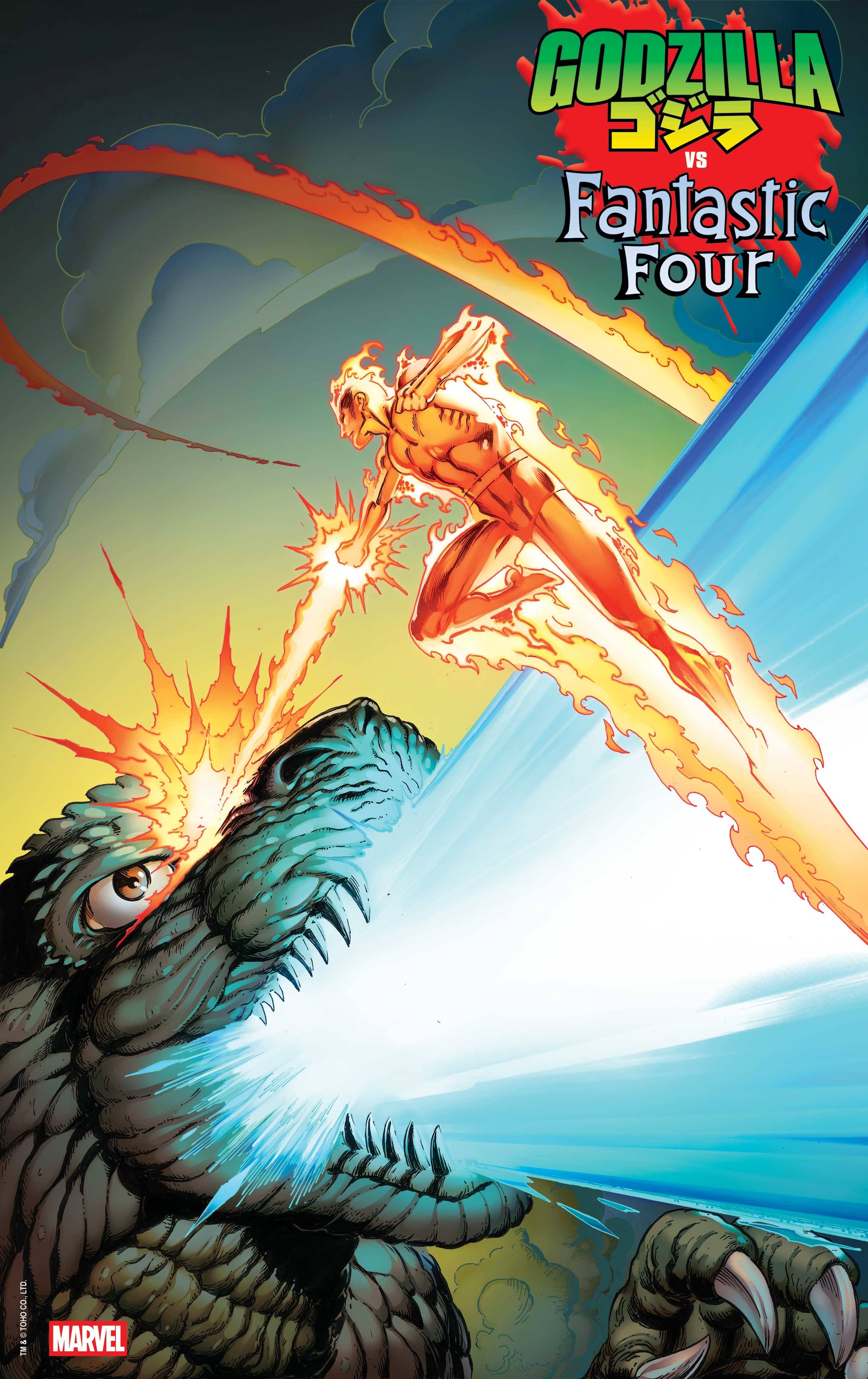 Godzilla vs. Fantastic Four #1 (Mark Bagley Foil Cover) | Fresh Comics