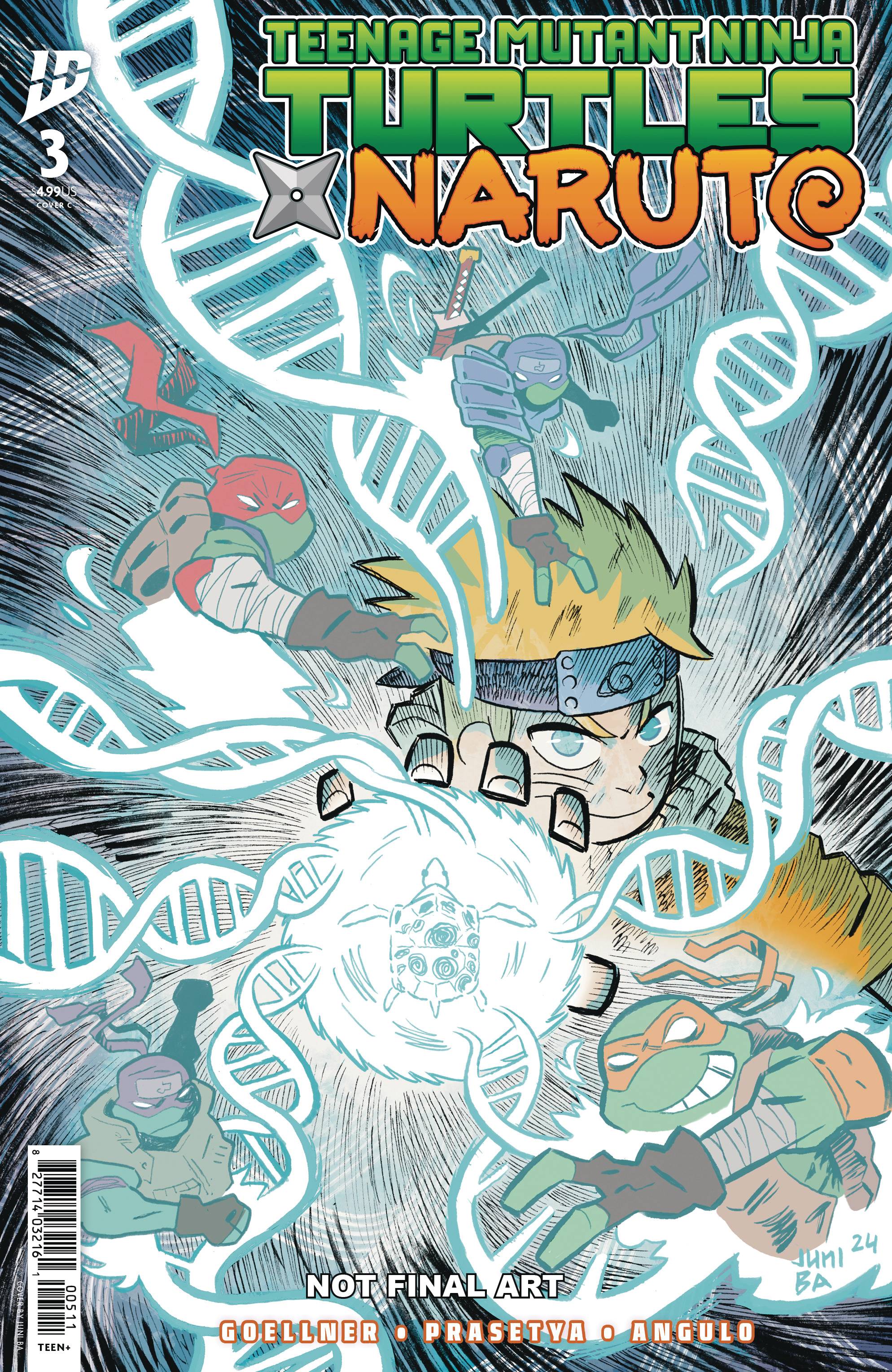 Teenage Mutant Ninja Turtles x Naruto #3 (Ba Cover) | Fresh Comics