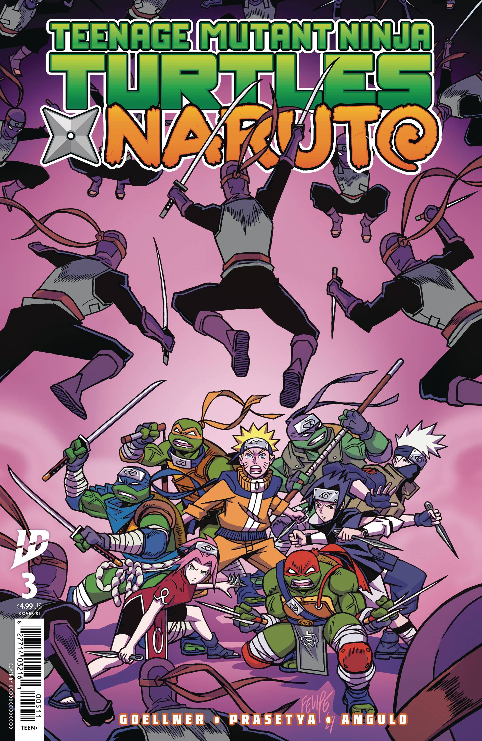Teenage Mutant Ninja Turtles x Naruto #3 (25 Copy Smith Cover) | Fresh Comics
