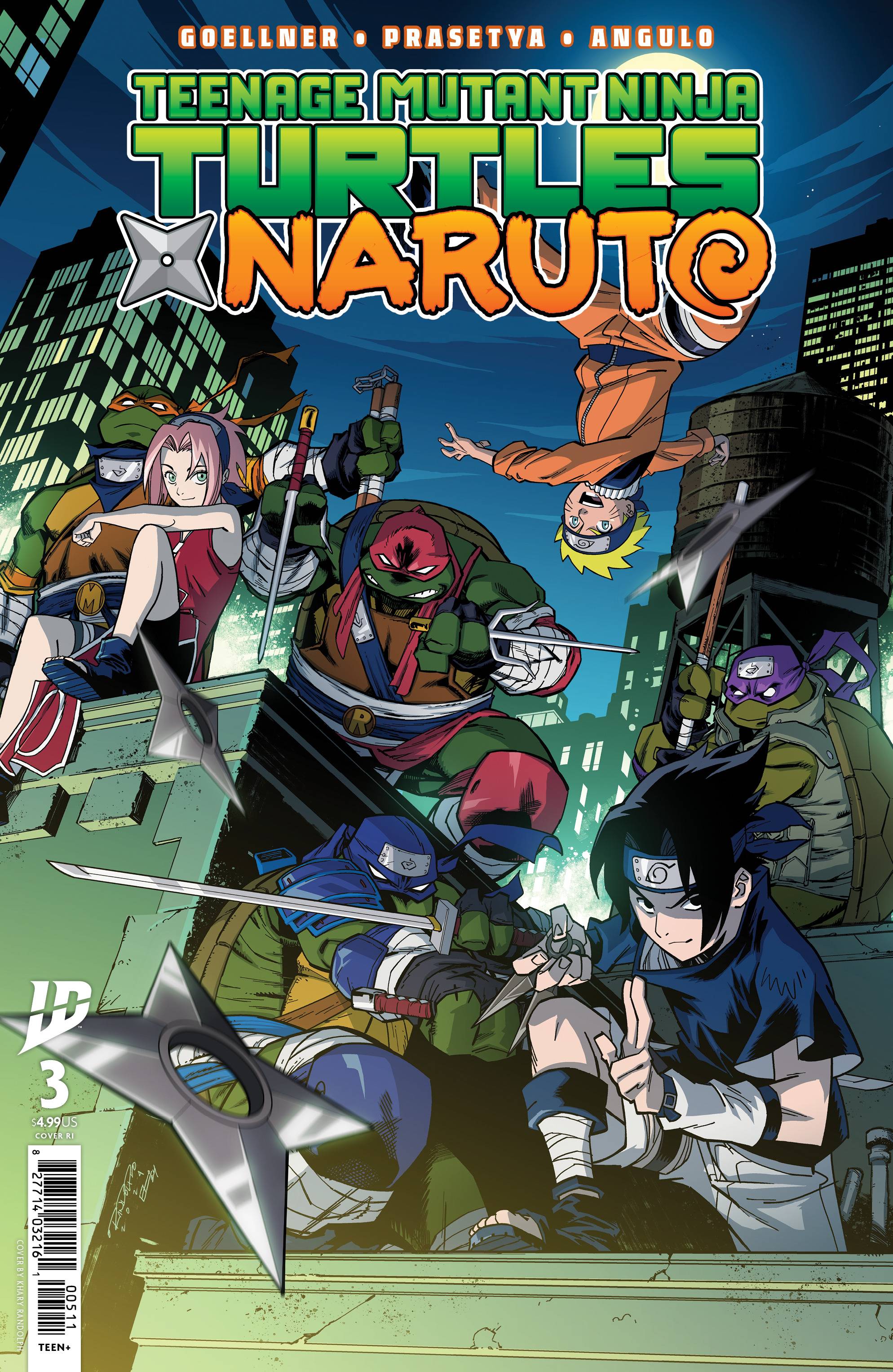 Teenage Mutant Ninja Turtles x Naruto #3 (50 Copy Randolph Cover) | Fresh Comics