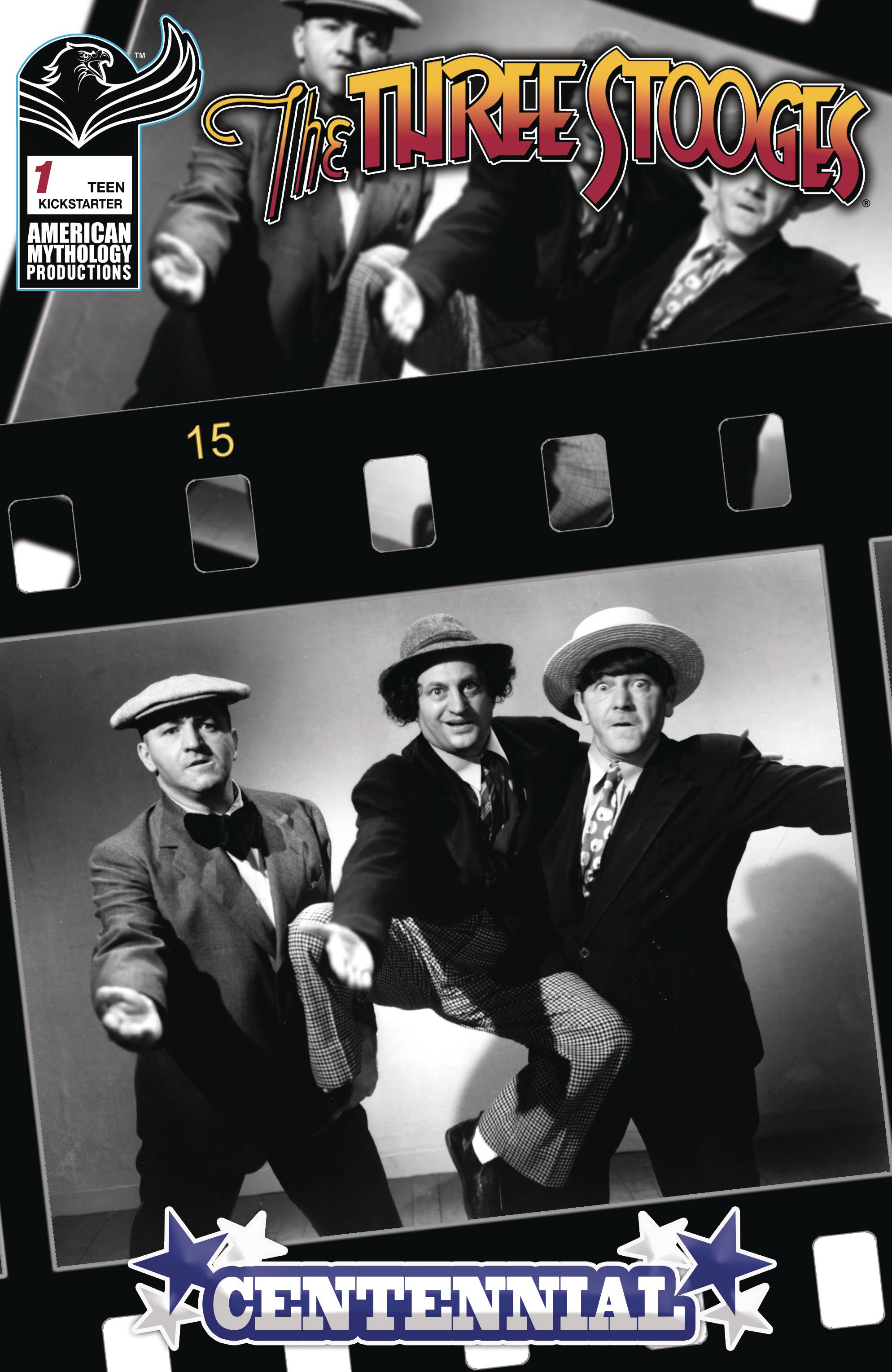 The Three Stooges: Centennial #1 (Kickstarter B&W Photo Cover) | Fresh ...