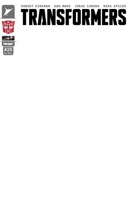 Transformers #25 (Blank Sketch Autobot Cover) | Fresh Comics