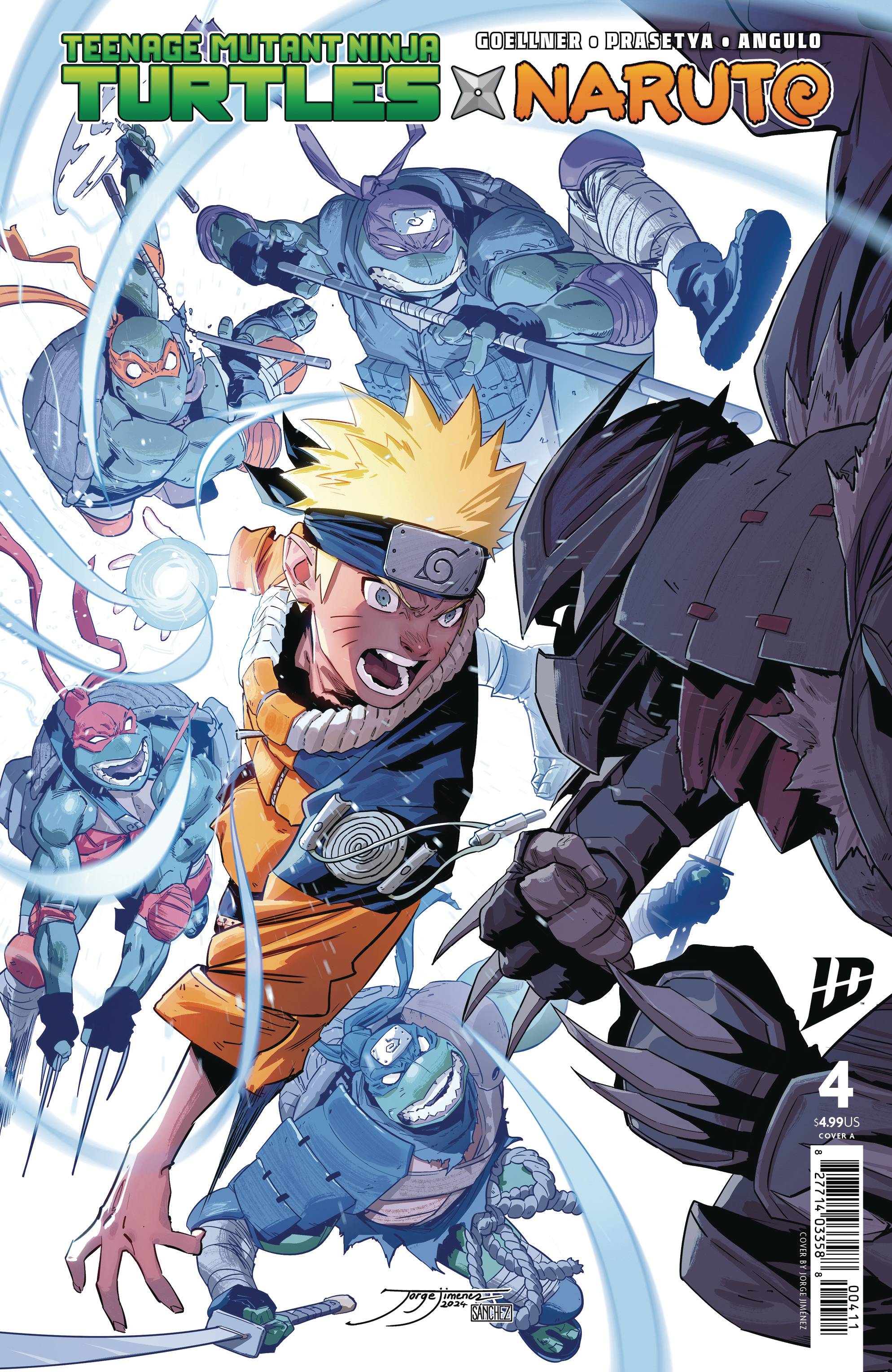 Teenage Mutant Ninja Turtles x Naruto #4 (Jimenez Cover) | Fresh Comics