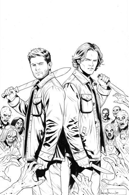 Supernatural #4 (1:15 Andrea Broccardo Line Art Virgin Cover) | Fresh ...