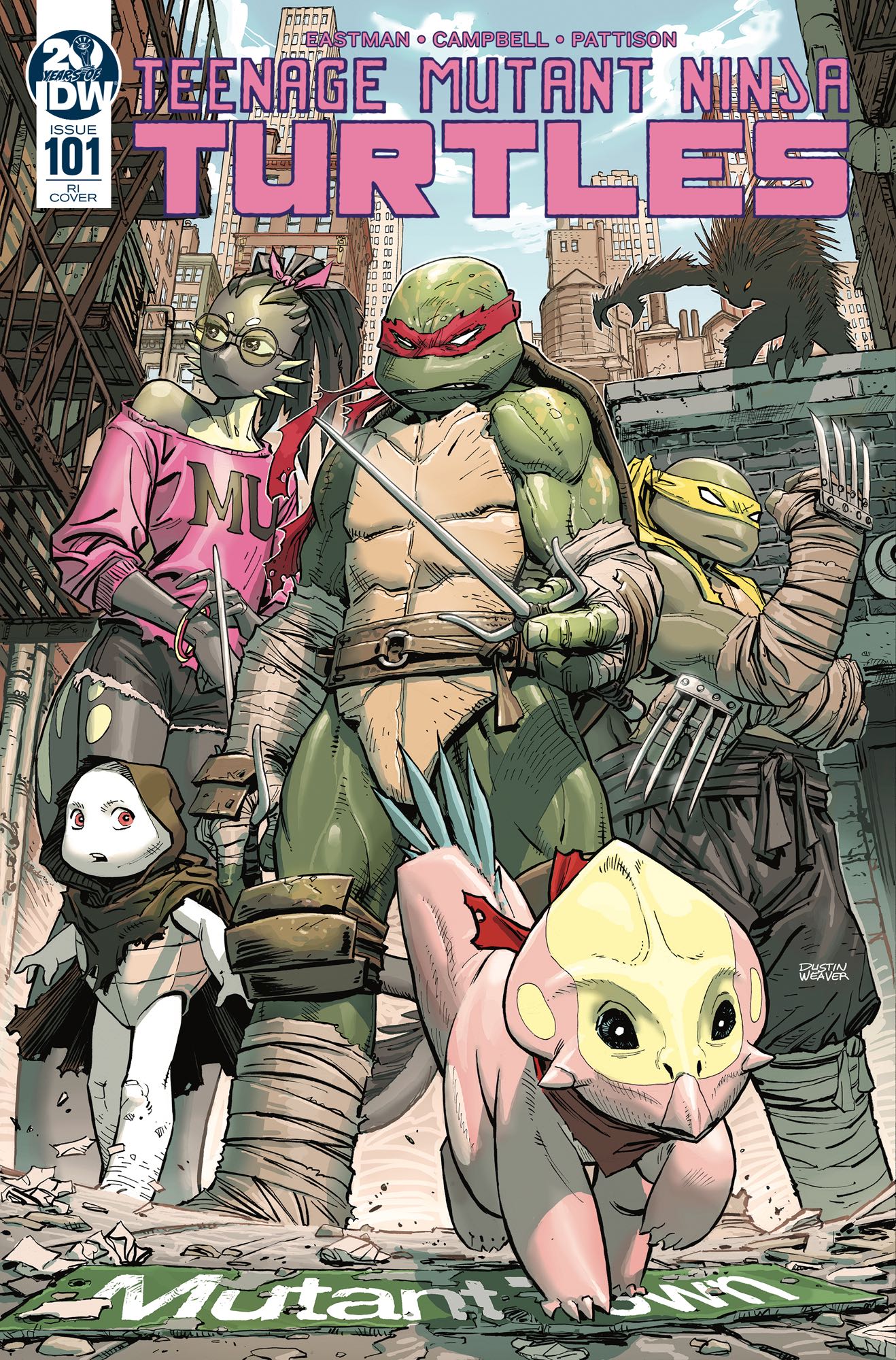 Teenage Mutant Ninja Turtles 101 10 Copy Weaver Cover Fresh Comics