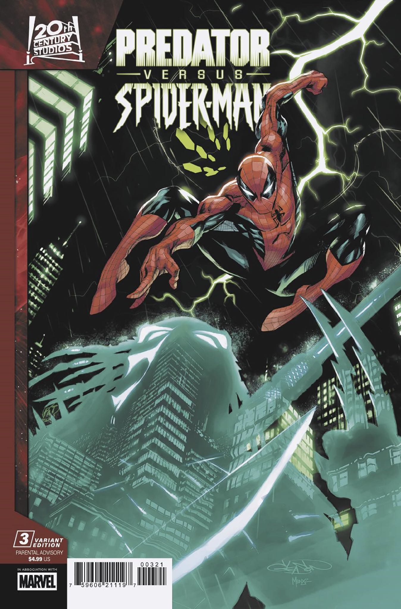 Predator vs. Spider-Man #3 (Patrick Gleason Variant Cover) | Fresh Comics