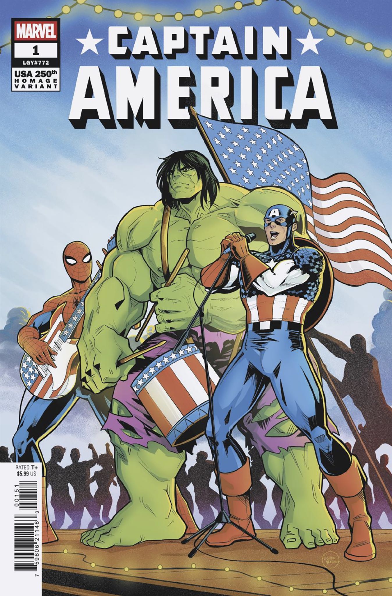Captain America #1 (Luciano Vecchio 250th Issue Homage Variant Cover ...