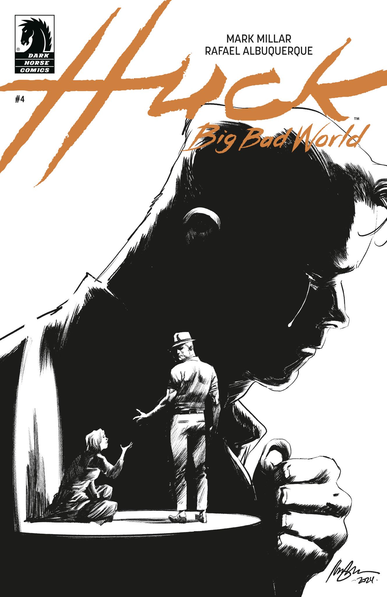 Huck: Big Bad World #4 (B&W Rafael Albuquerque Cover) | Fresh Comics