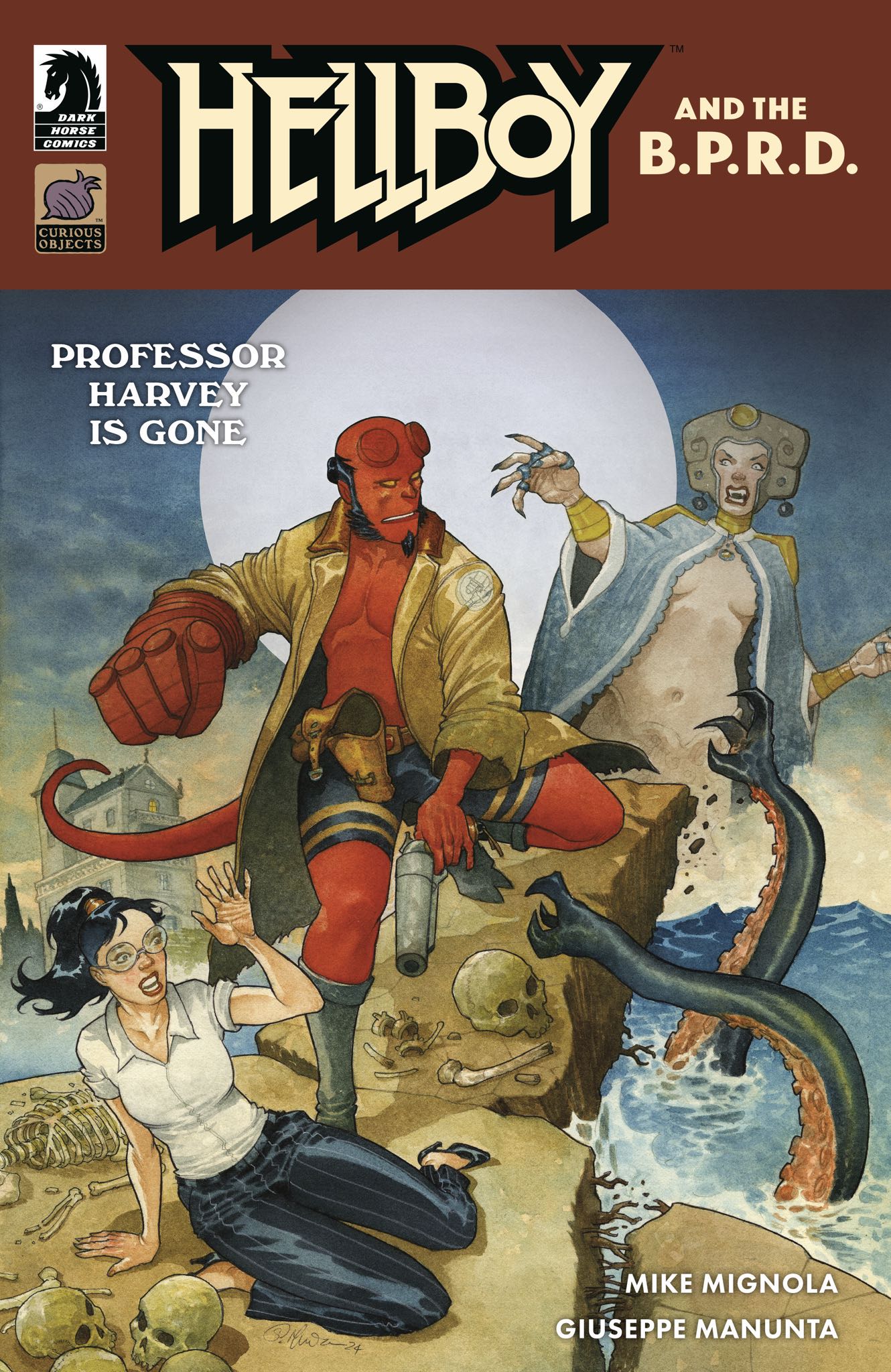 Hellboy and the B.P.R.D.: Professor Harvey is Gone (Giuseppe Manunta Cover) | Fresh Comics