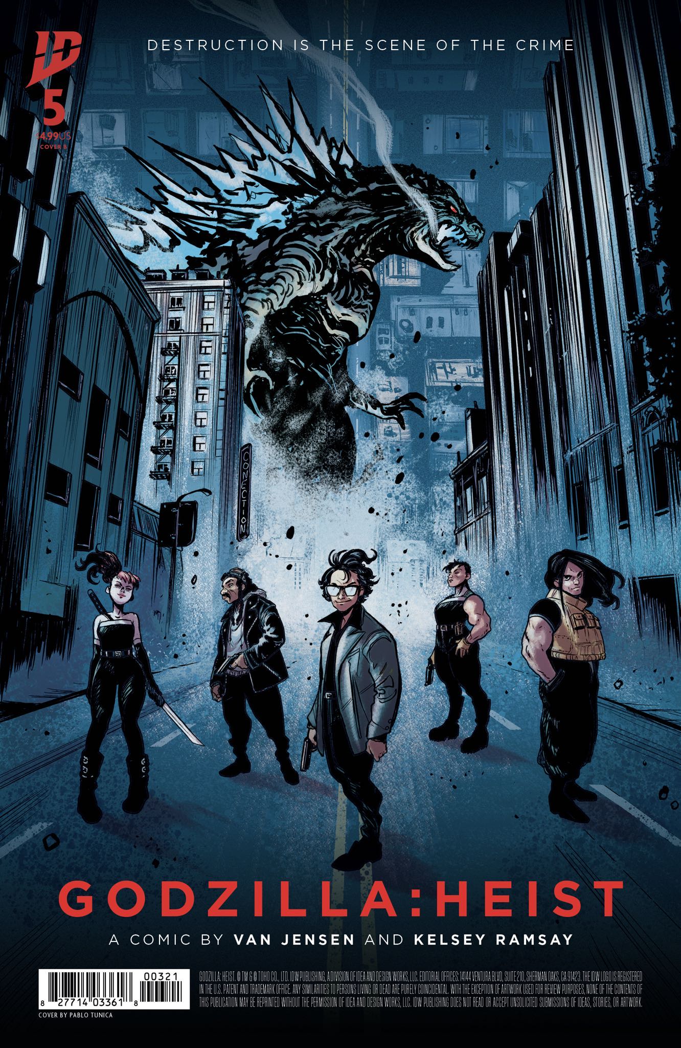 Godzilla: Heist #5 (Tunica Movie Poster Variant Cover) | Fresh Comics