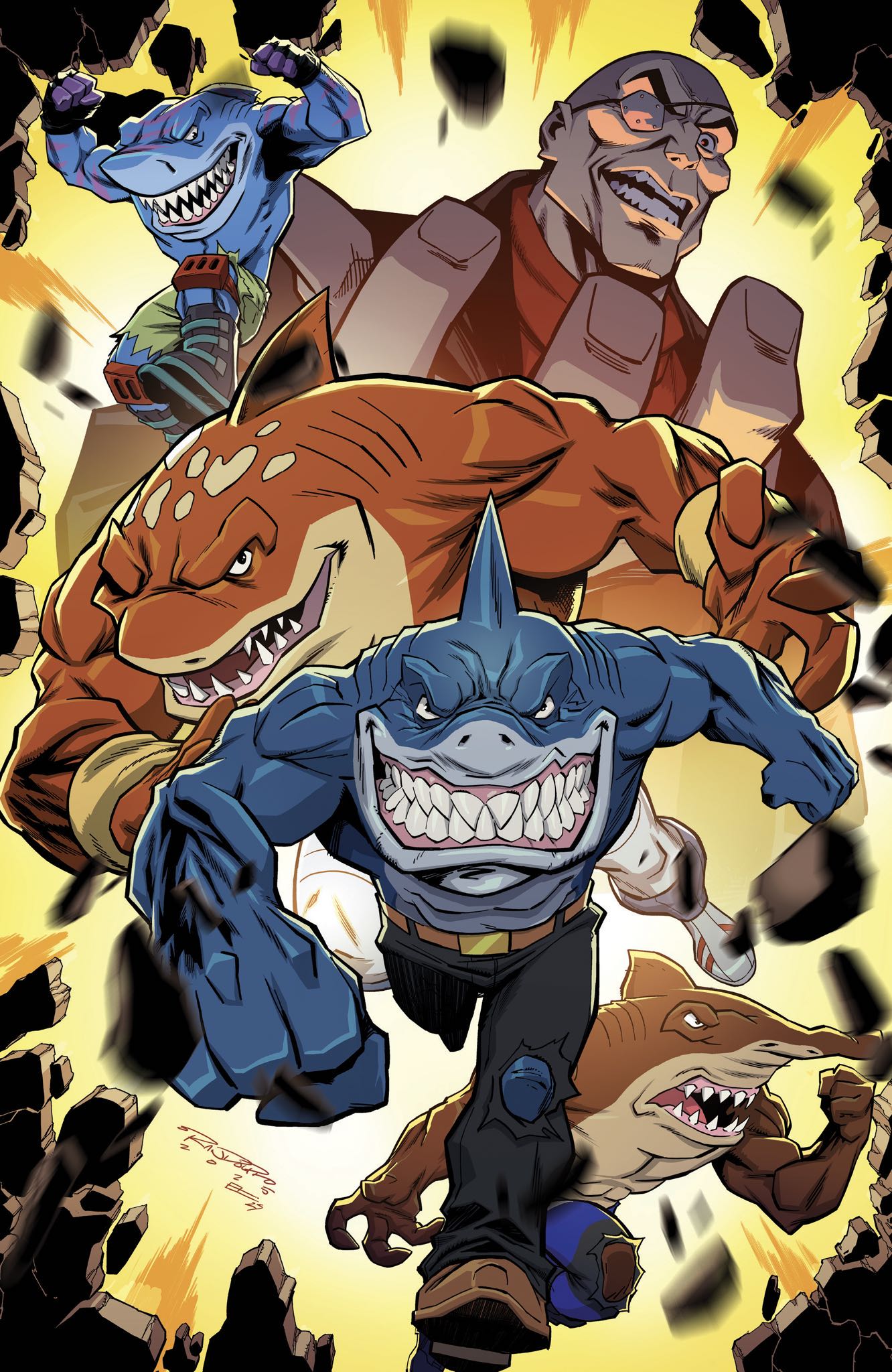 Street Sharks #1 (Randolph Full Art Cover) | Fresh Comics