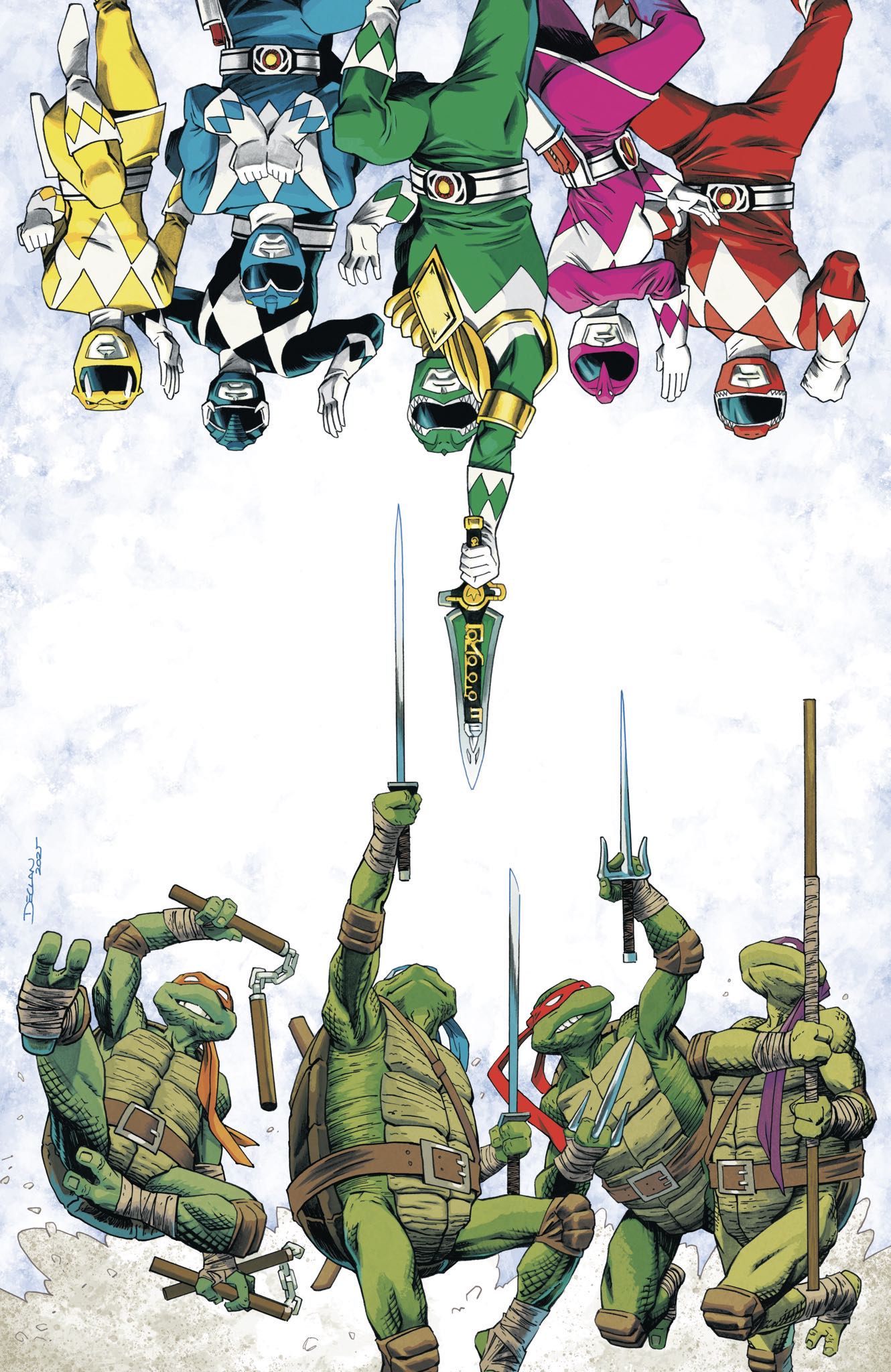 Mighty Morphin Power Rangers / Teenage Mutant Ninja Turtles III #1 (1:50 Shalvey Cover) | Fresh ...
