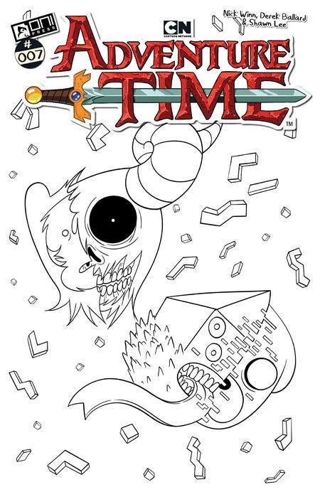 Adventure Time #7 (1:50 Nick Winn B&W Cover) | Fresh Comics